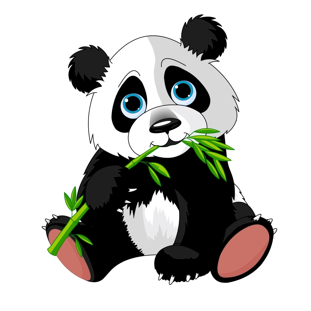 Wandtattoo Comic Panda 115x132cm Tier Zimmer Kinder Aufkleber Druck | eBay